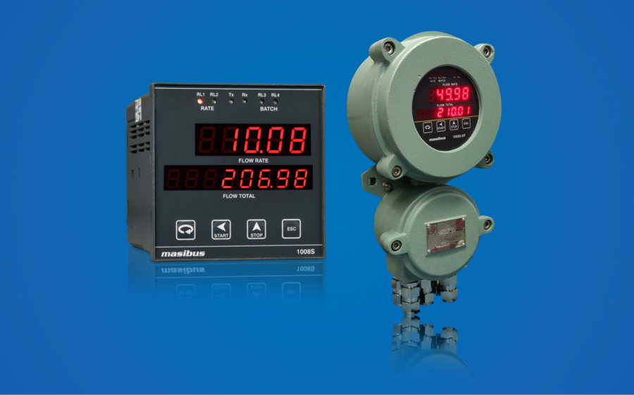 Flow Indicator-Totalizer 1008S/ 1008S-XP – Masibus | Industrial ...